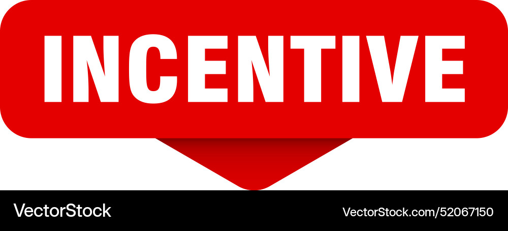 Incentive sticker sign on transparent Royalty Free Vector