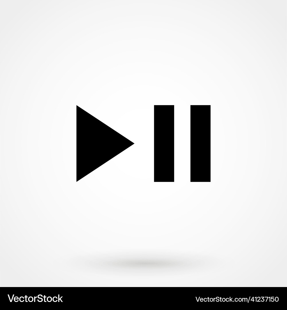 Pause button icon Royalty Free Vector Image - VectorStock