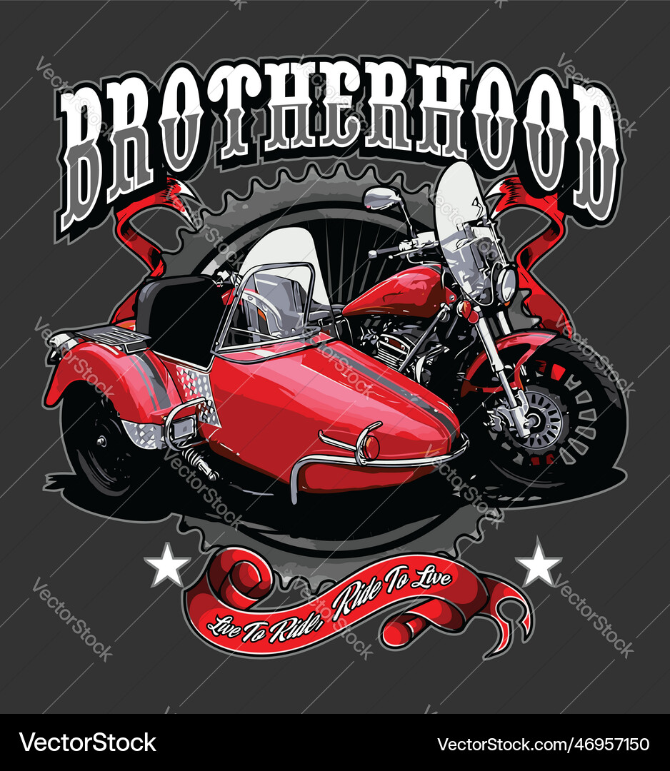 Sidecar for graphic design needs Royalty Free Vector Image