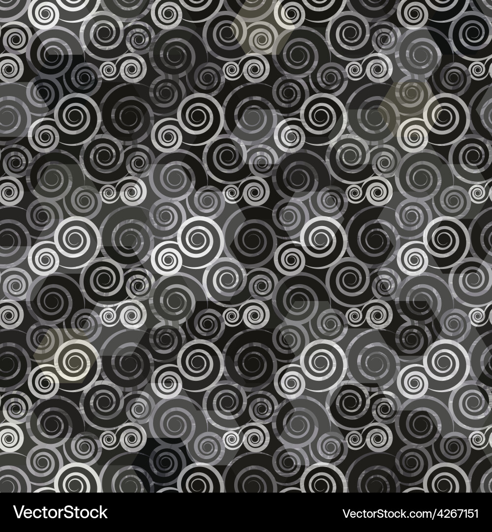 Black spiral pattern Royalty Free Vector Image