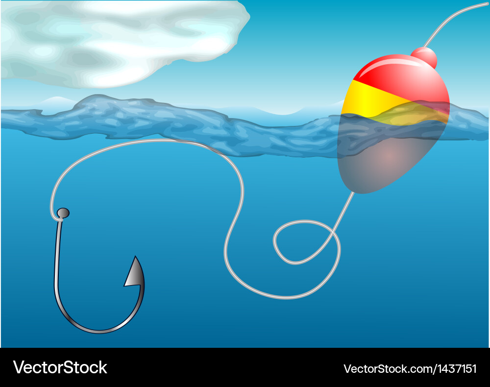 Fishing float Royalty Free Vector Image - VectorStock