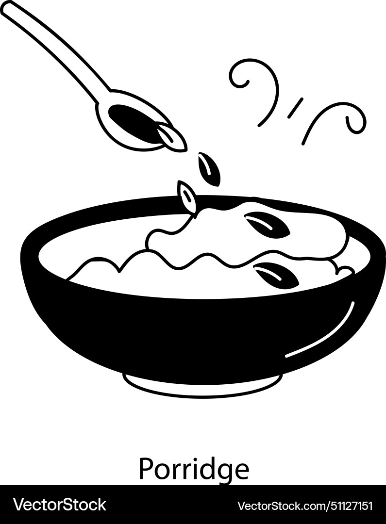 Porridge Royalty Free Vector Image - VectorStock