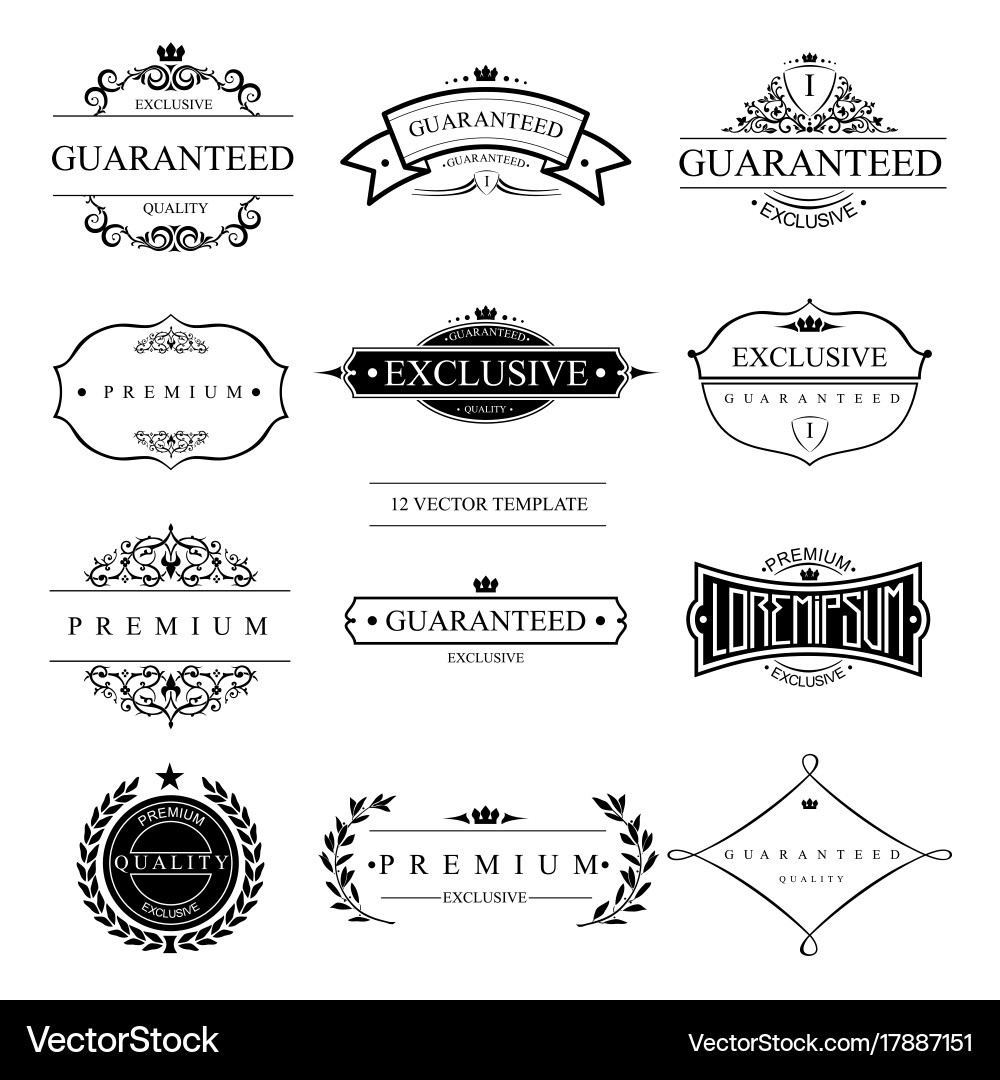 Set of templates Royalty Free Vector Image - VectorStock