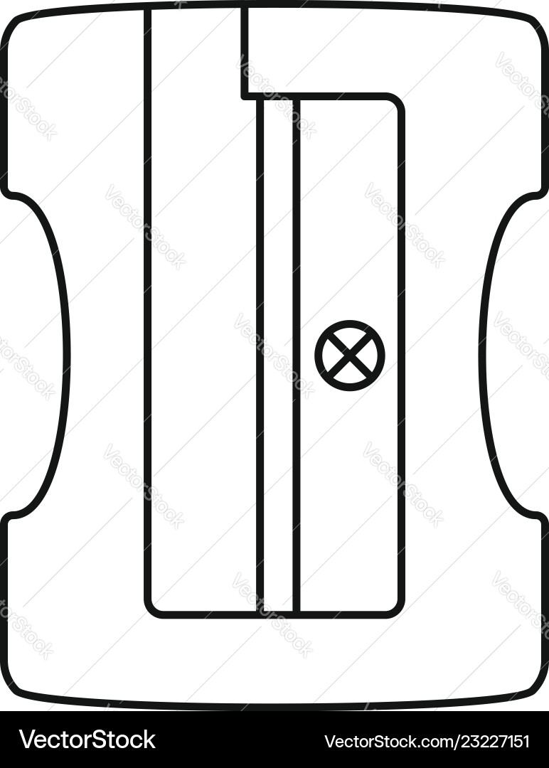 Sharpener icon outline style Royalty Free Vector Image
