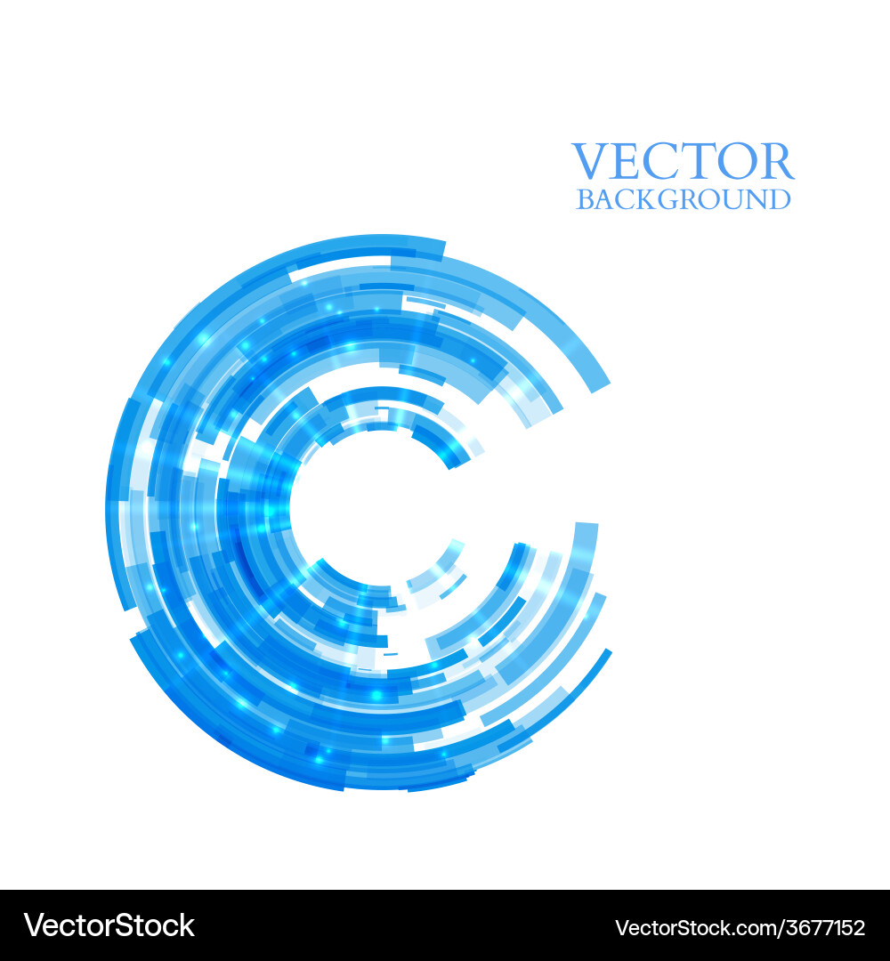 Abstract Technology Circles Royalty Free Vector Image