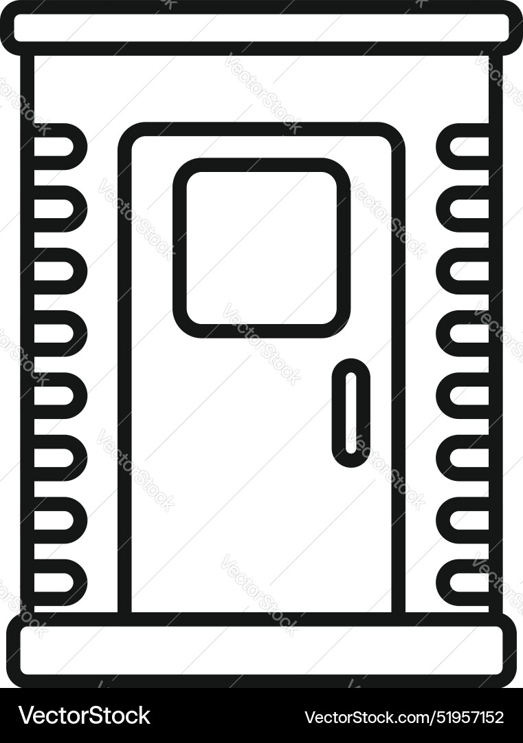 Electric transformer box supplying electricity Vector Image