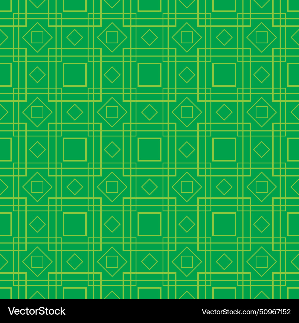 Green square pattern Royalty Free Vector Image