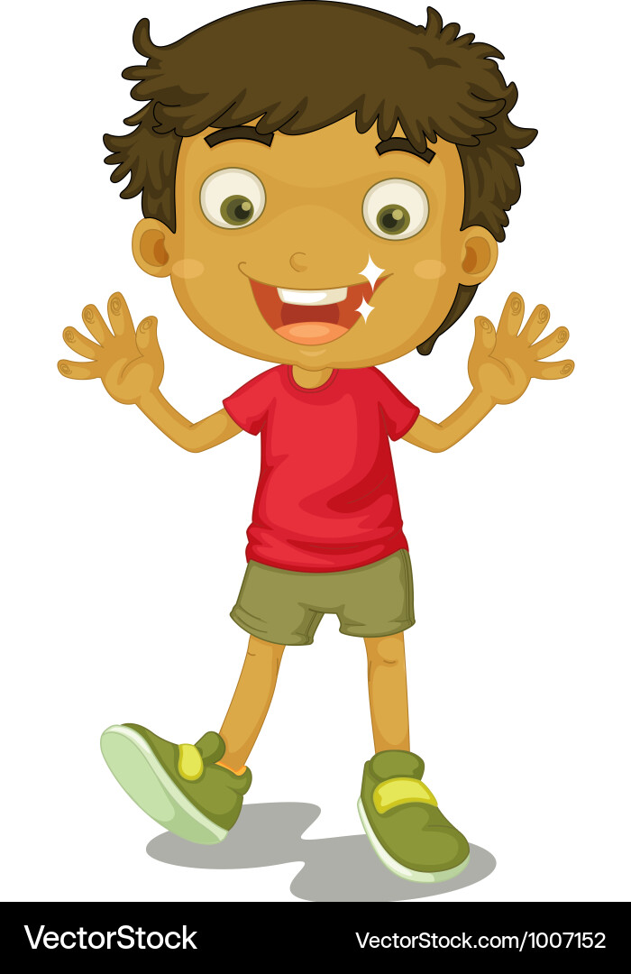 Happy boy Royalty Free Vector Image - VectorStock
