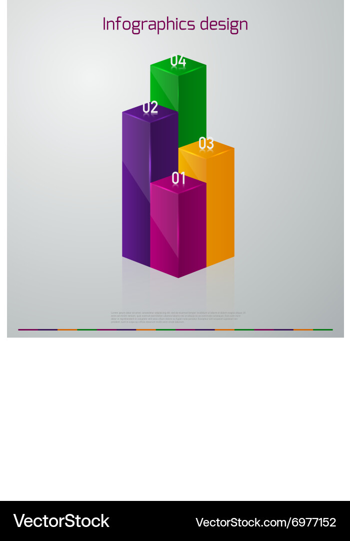 Infographics vertical columns Royalty Free Vector Image