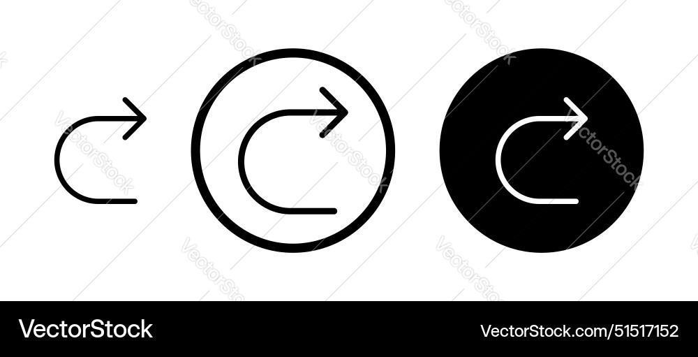 Redo icon Royalty Free Vector Image - VectorStock