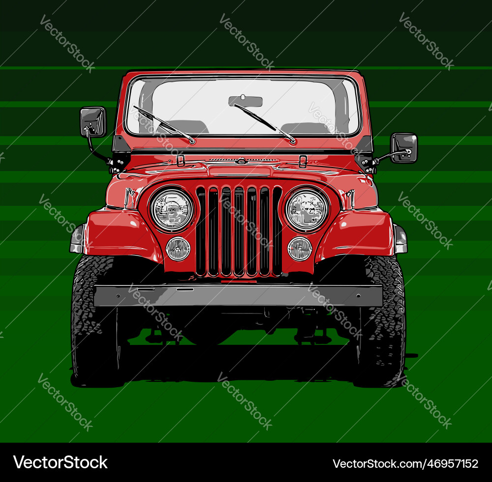 Suv car template for graphic design Royalty Free Vector