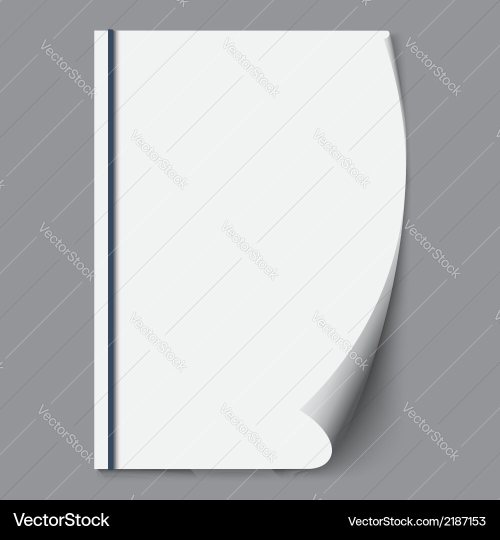 Empty paper sheet eps10 Royalty Free Vector Image