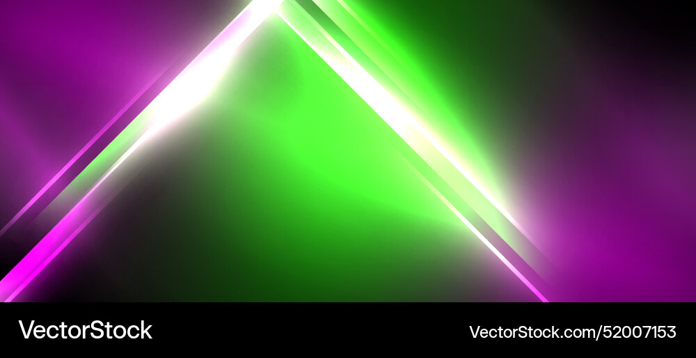 Neon dynamic diagonal light rays background Vector Image