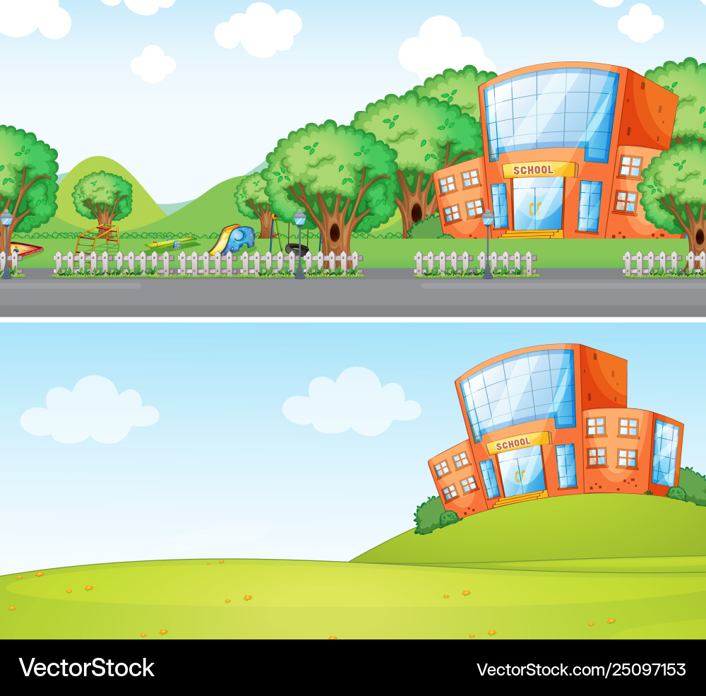 Set school background Royalty Free Vector Image