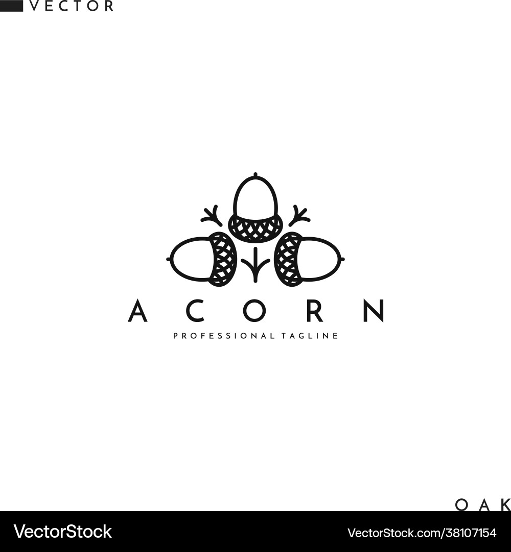Eichenbaum Logo Lizenzfreies Vektorbild - VectorStock