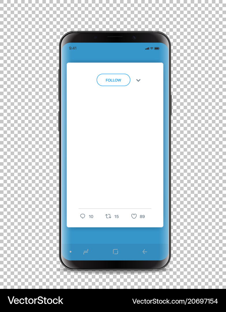 Modern smartphone with messenger interface Vector Image