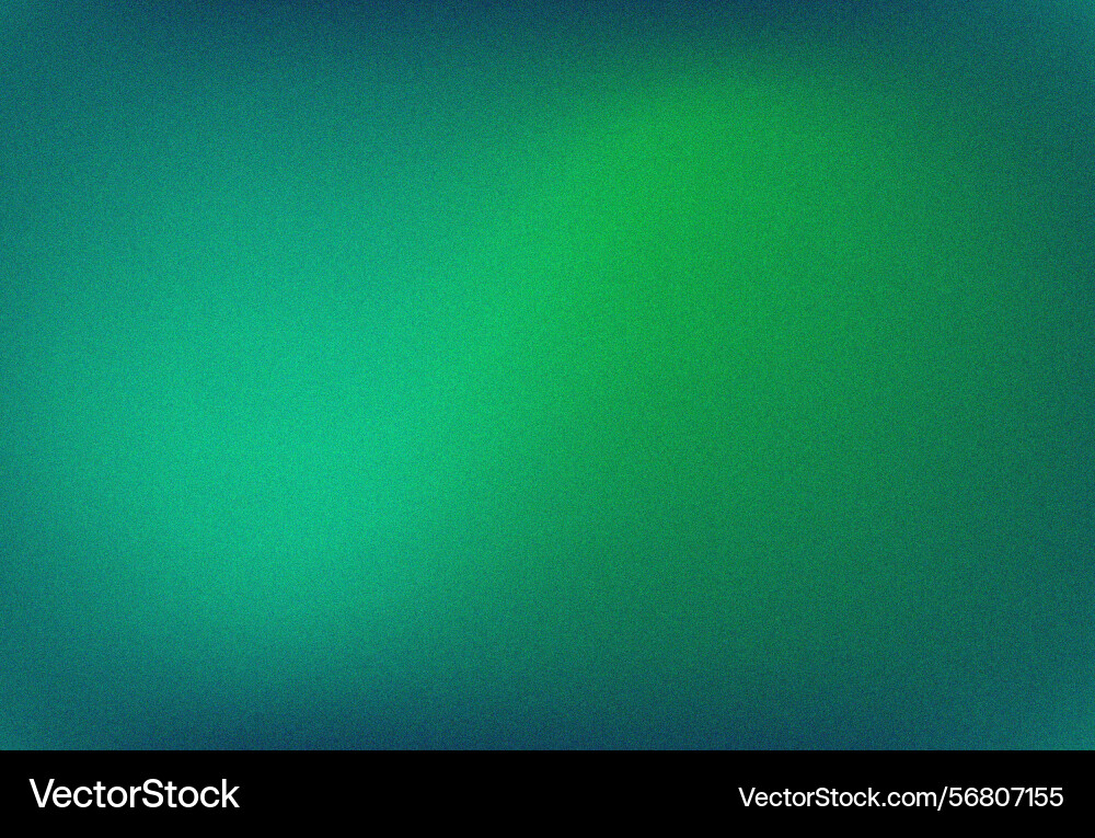 Abstract background gradient wave green grainy Vector Image