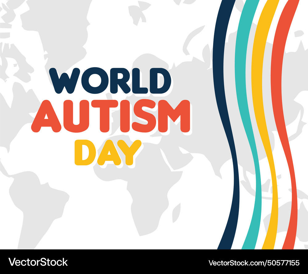 Celebrate world autism awareness day Royalty Free Vector