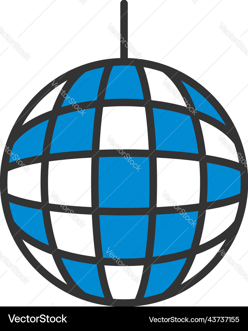 Party disco sphere icon Royalty Free Vector Image
