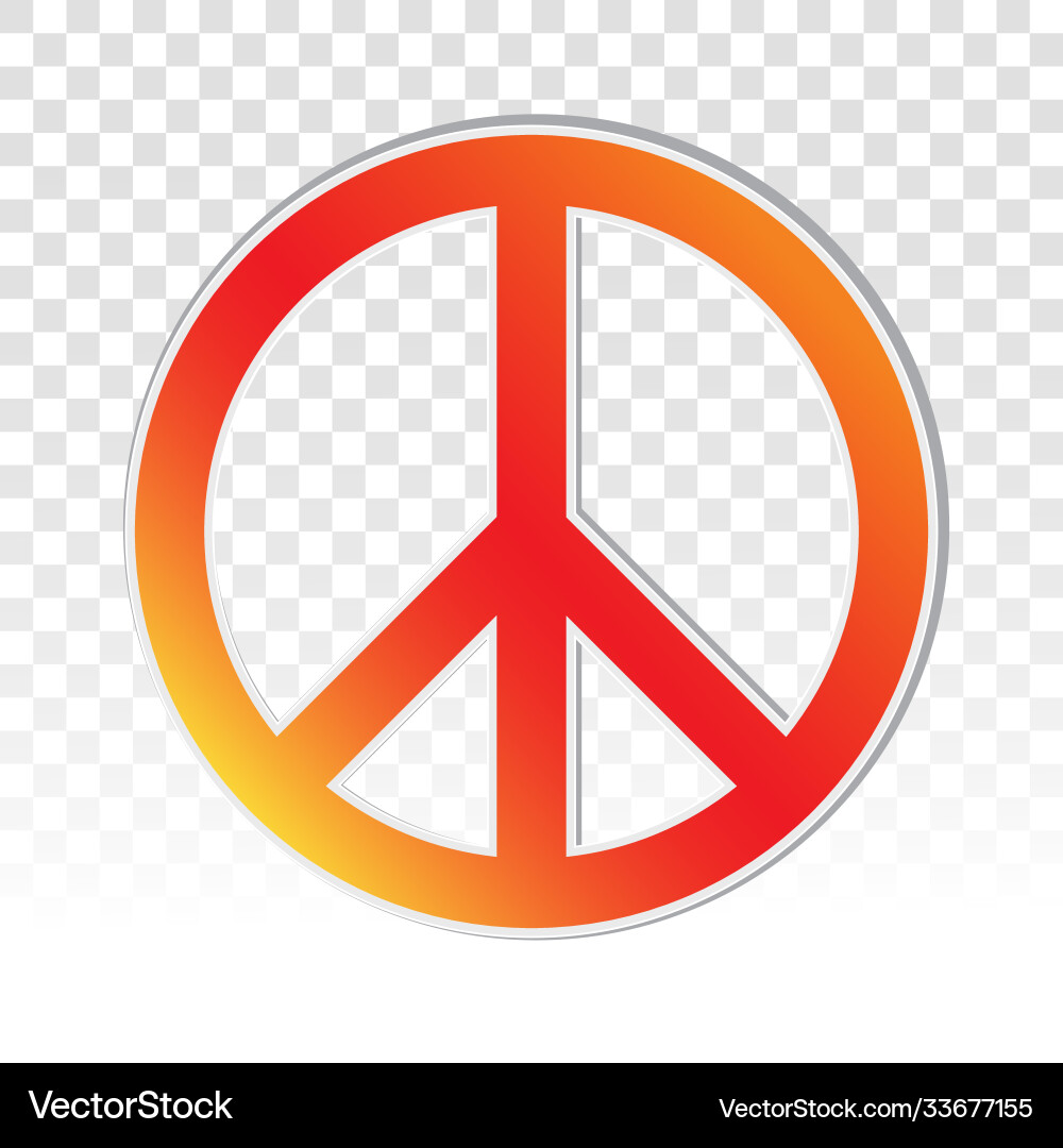 Peace sign icon for applications and websites Vector Image