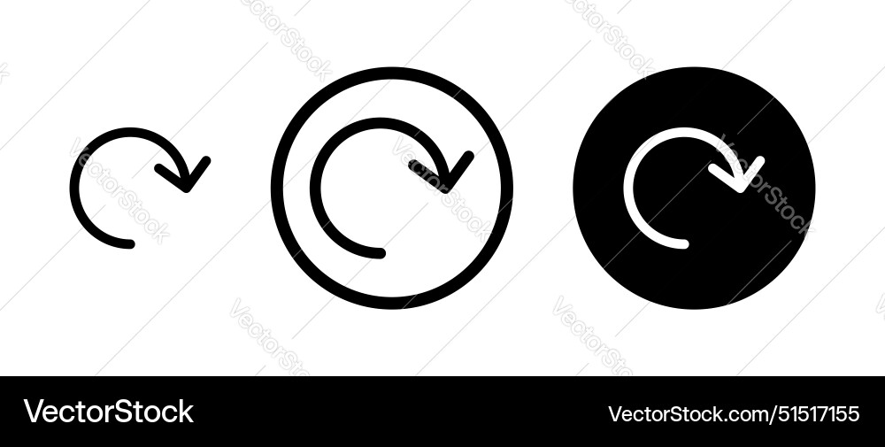 Refresh icon Royalty Free Vector Image - VectorStock