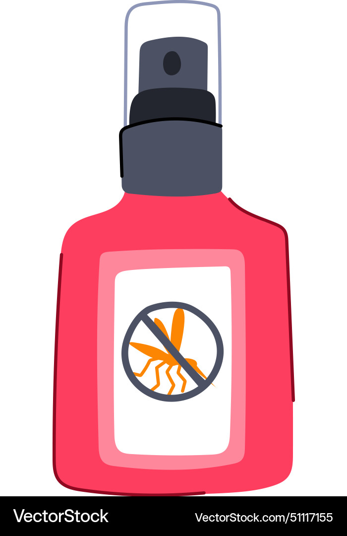 Tick insect repellent cartoon Royalty Free Vector Image