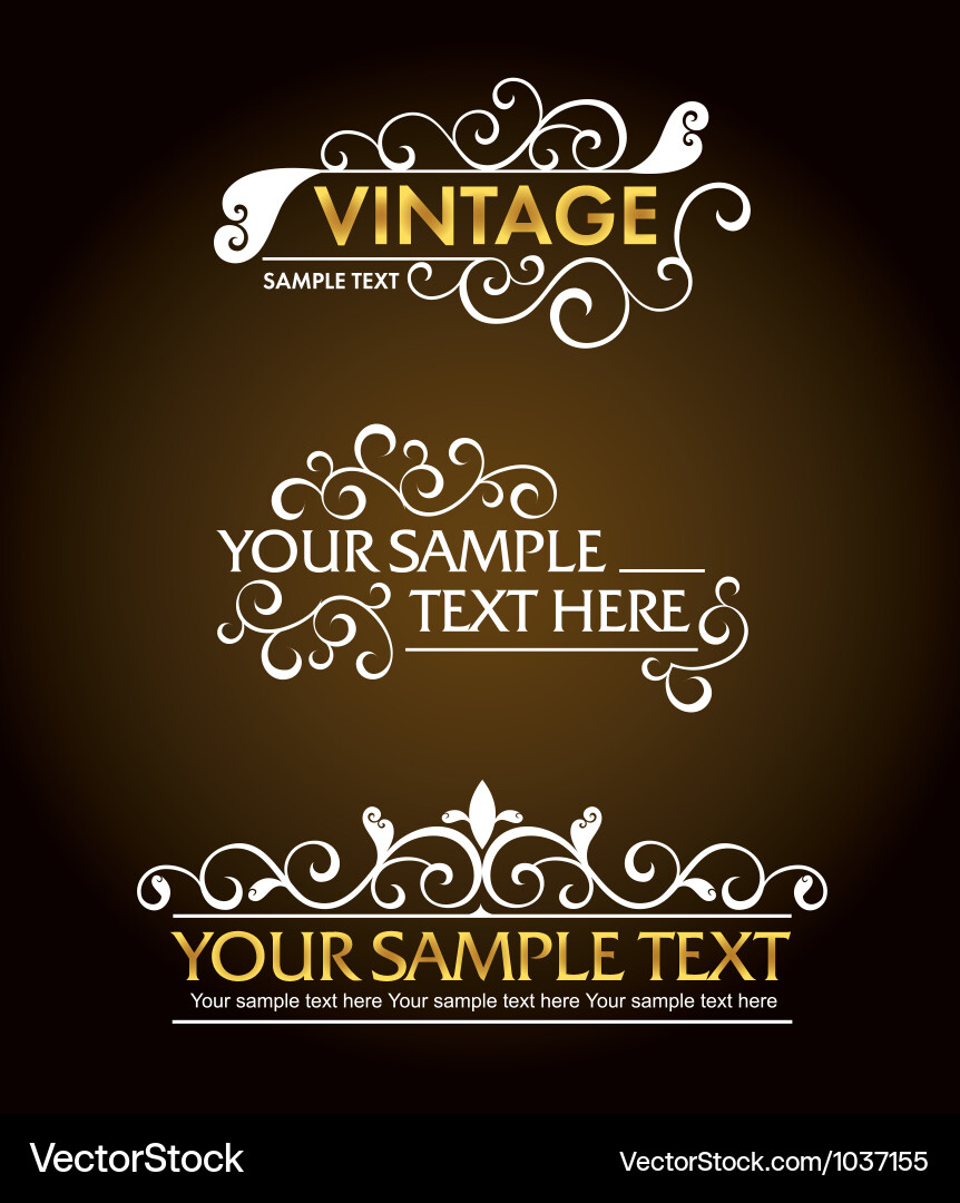 Vintage style signs Royalty Free Vector Image - VectorStock