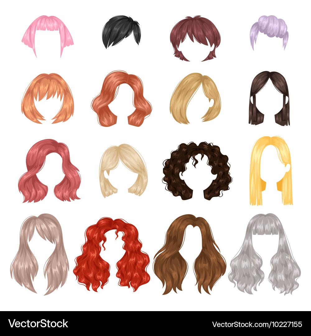 Woman hairstyle Royalty Free Vector Image - VectorStock