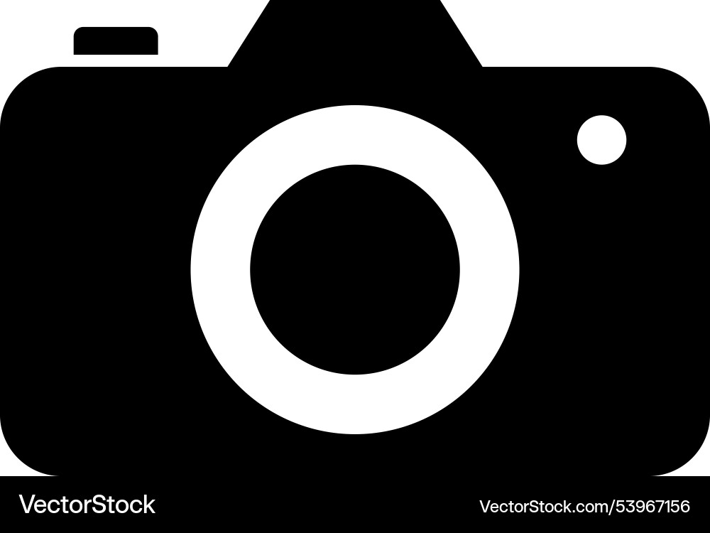 Camera - simple icon Royalty Free Vector Image