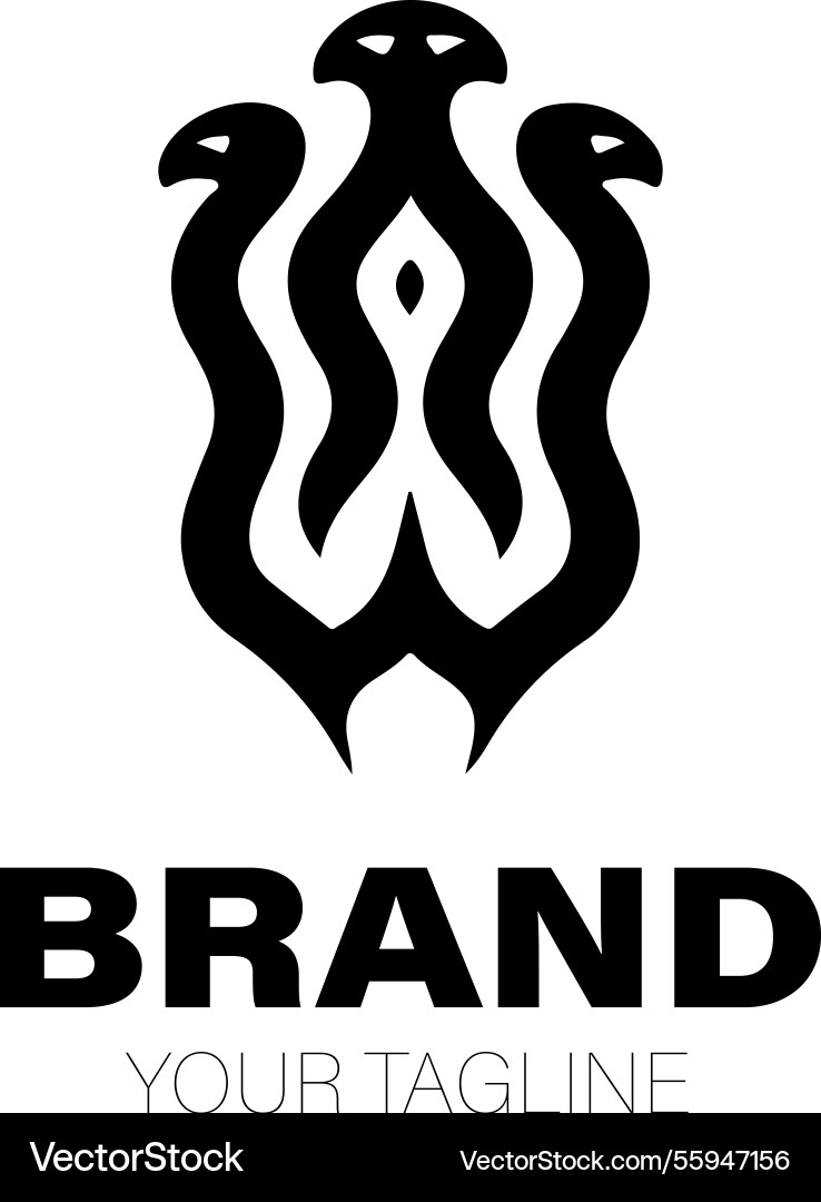 Hydra logo hydra logo design hydra logo brand Vector Image