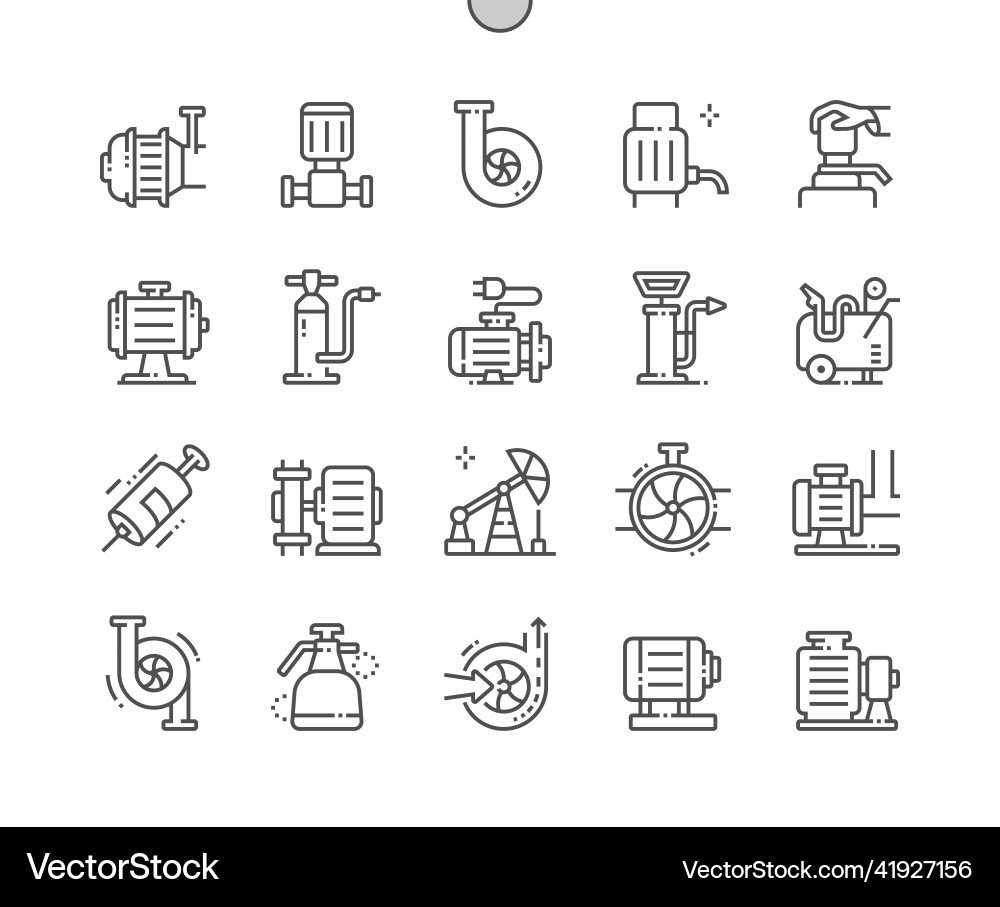 Pump compressor home water Royalty Free Vector Image