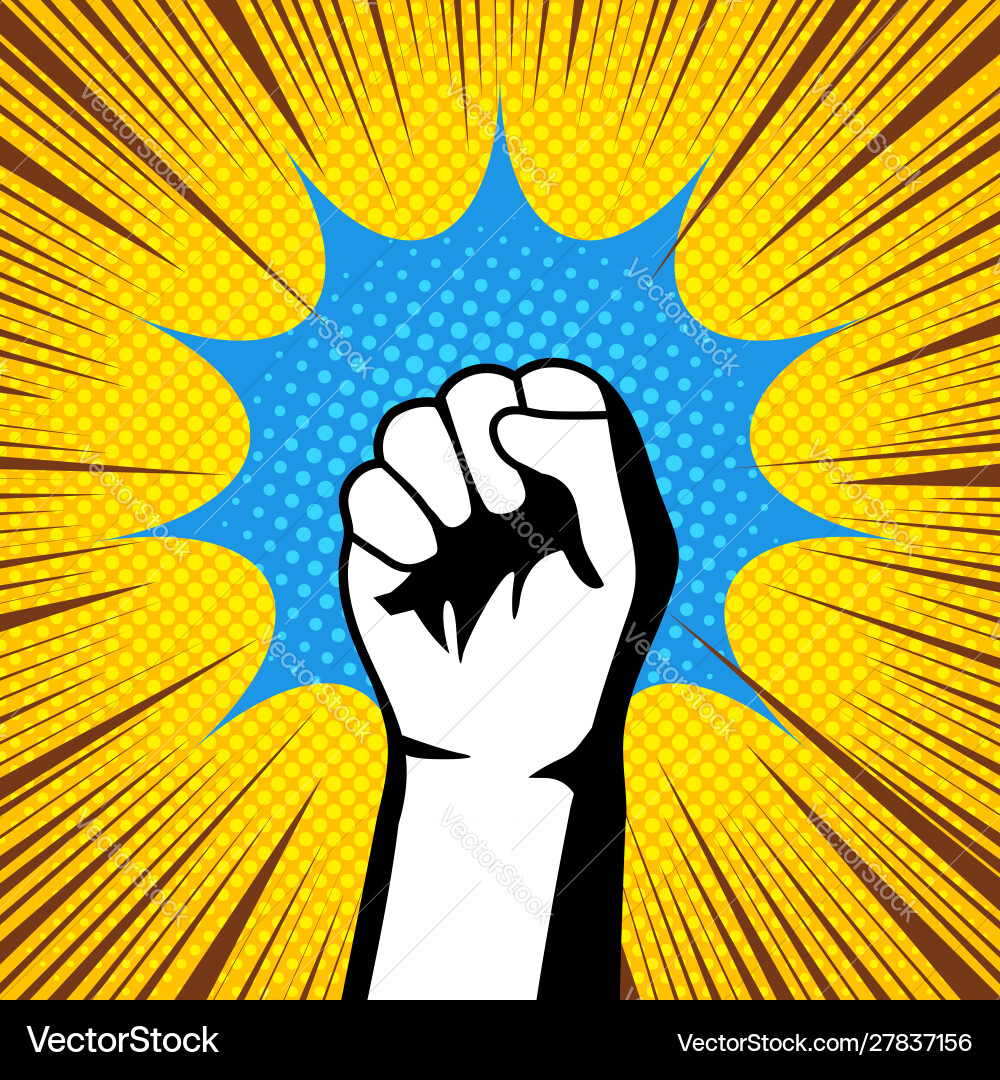 Super punch comic colorful concept Royalty Free Vector Image