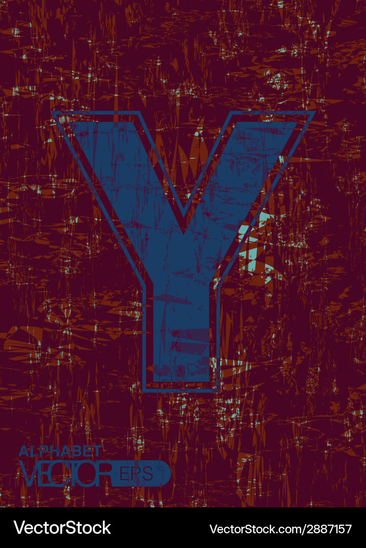 Alphabet y Royalty Free Vector Image - VectorStock