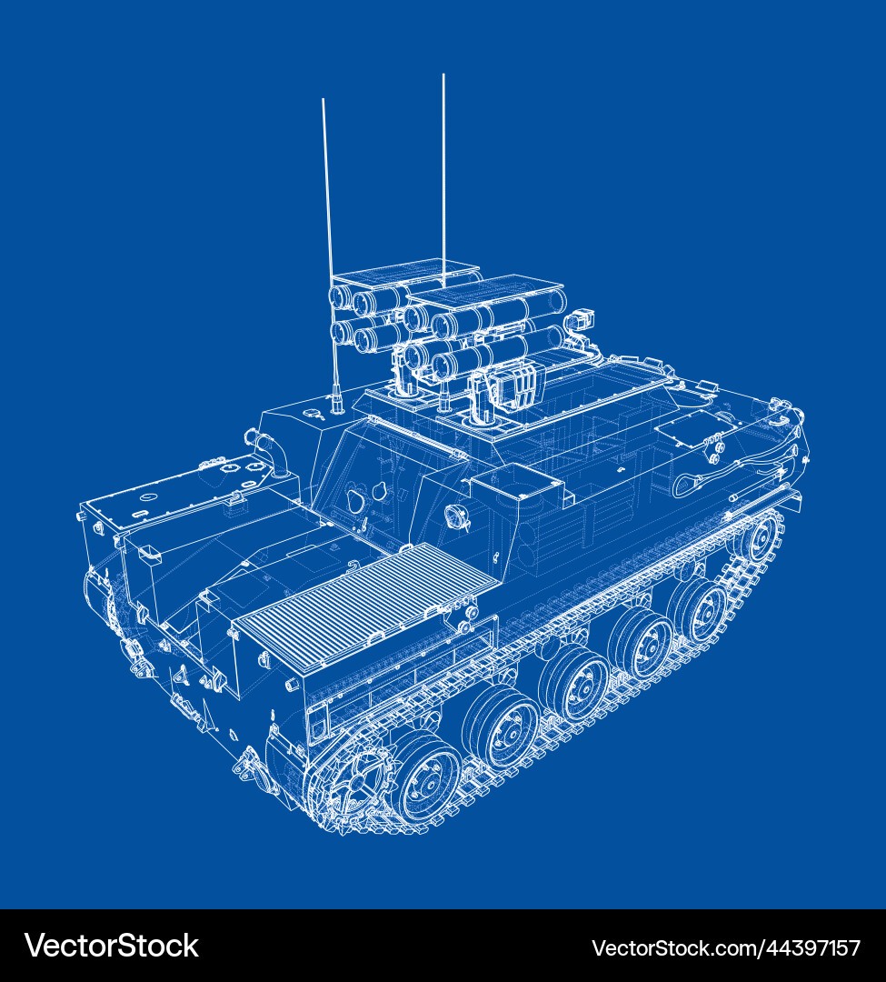Anti-tank armored car Royalty Free Vector Image