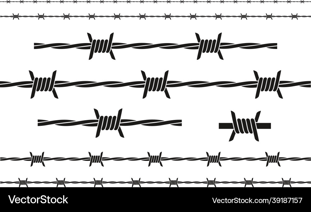 Barbed wire Royalty Free Vector Image - VectorStock