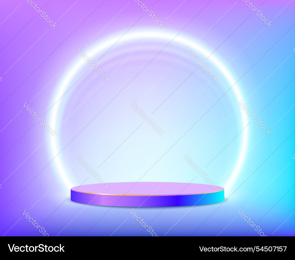 Empty stand or podium with copy space Royalty Free Vector