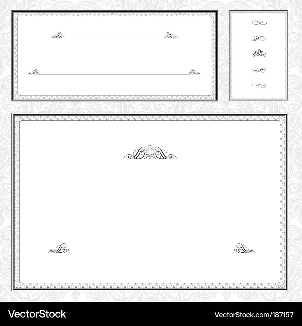 Frame set Royalty Free Vector Image - VectorStock