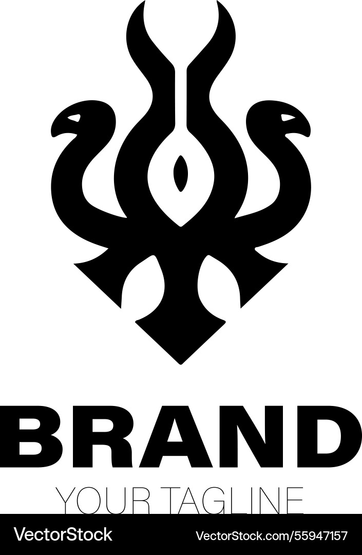 Hydra logo hydra logo design hydra logo brand Vector Image