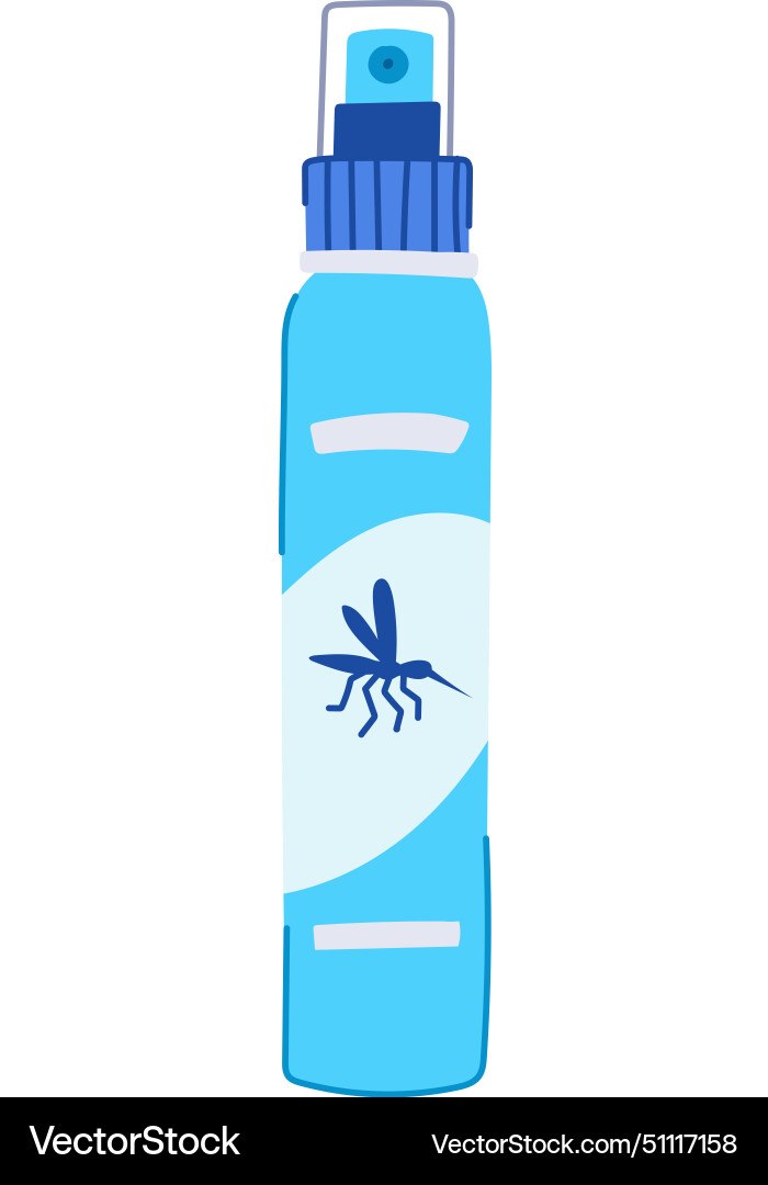 Bee insect repellent cartoon Royalty Free Vector Image