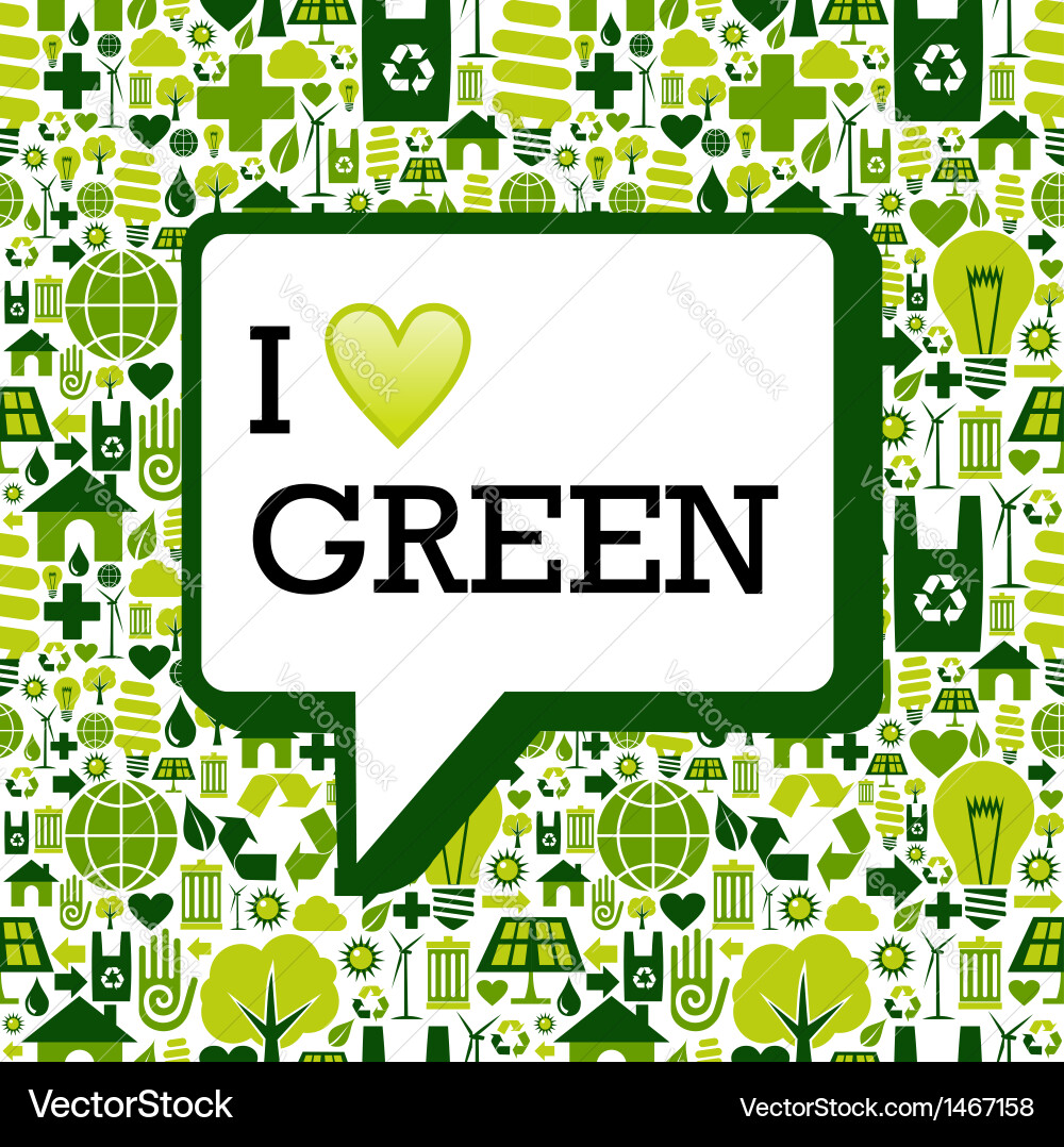 Green icons background texture Royalty Free Vector Image