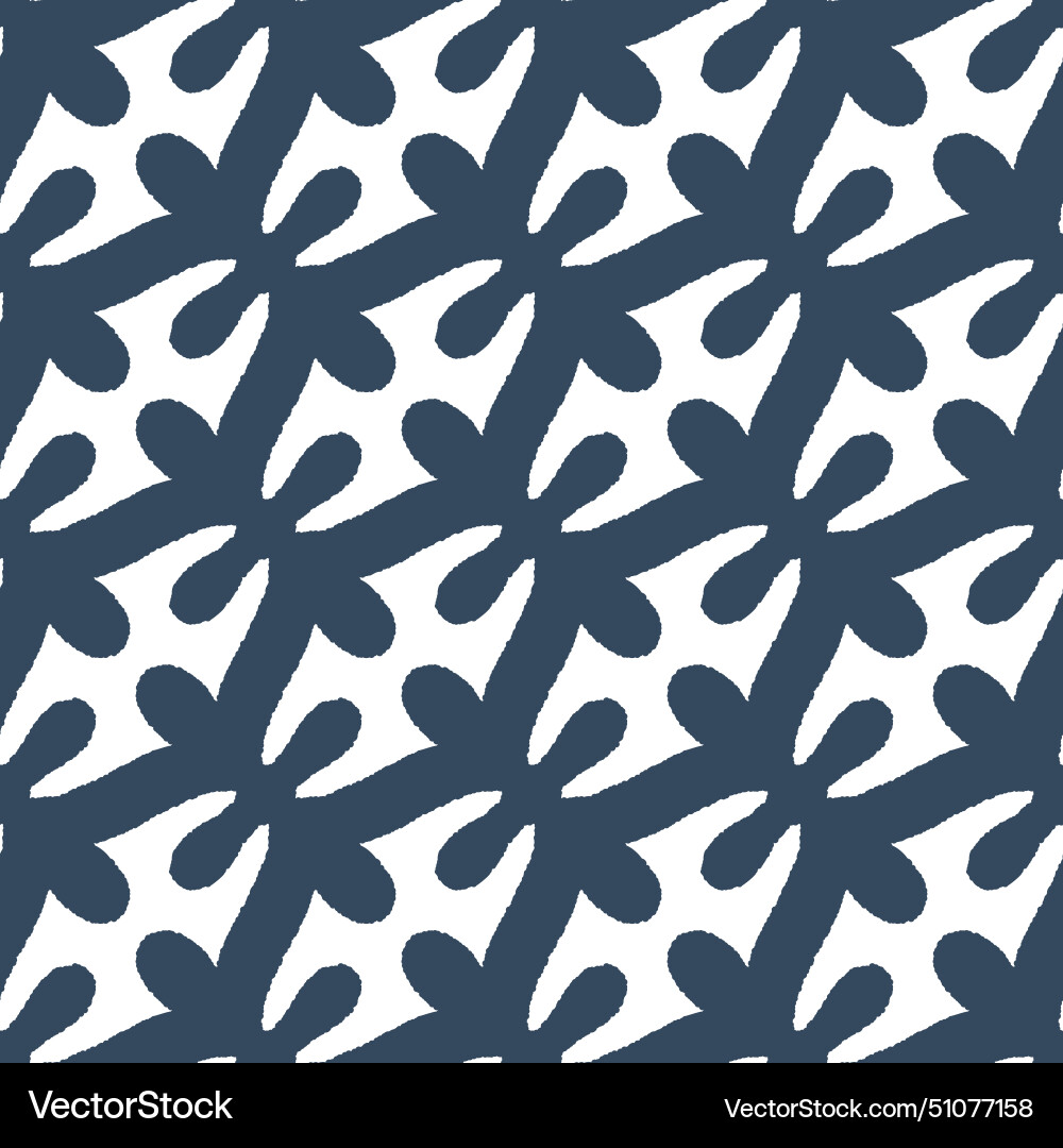 Seamless pattern with a simple abstract drawing Vector Image