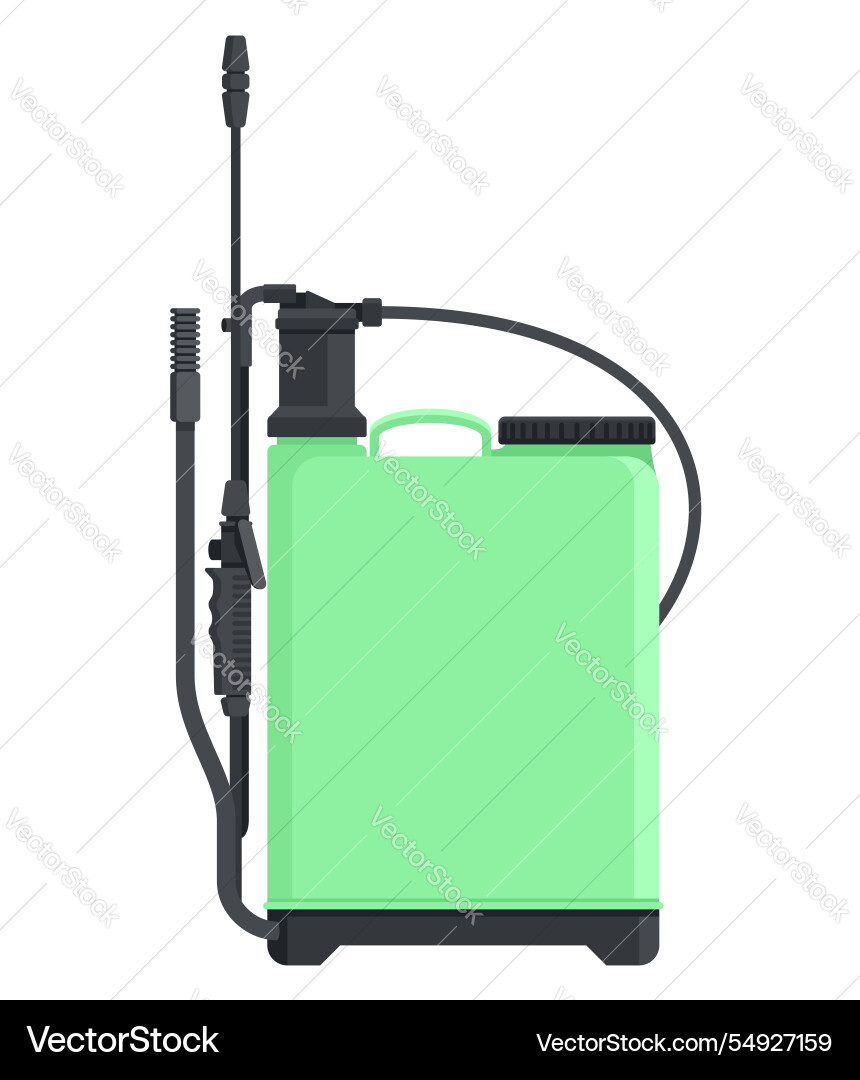 Backpack sprayer for fertilizer - gardening tool Vector Image