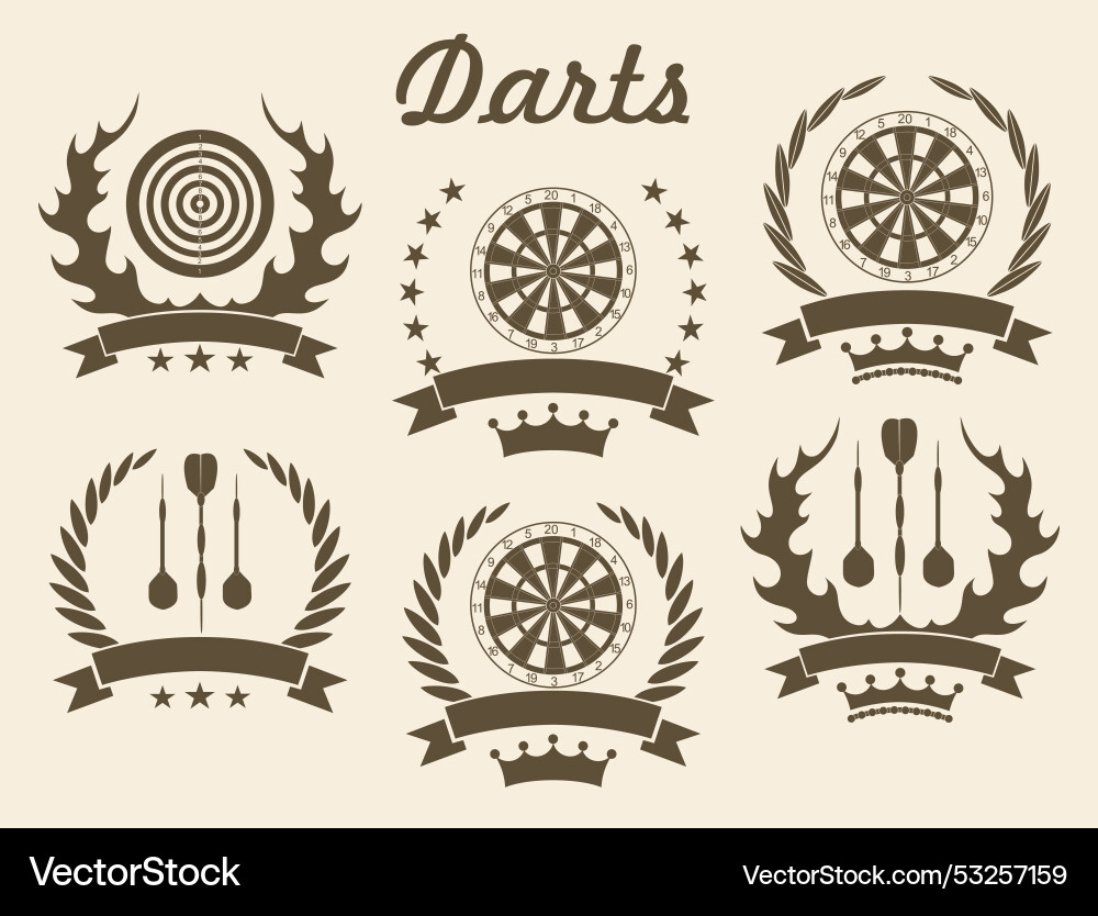 Darts Royalty Free Vector Image - VectorStock