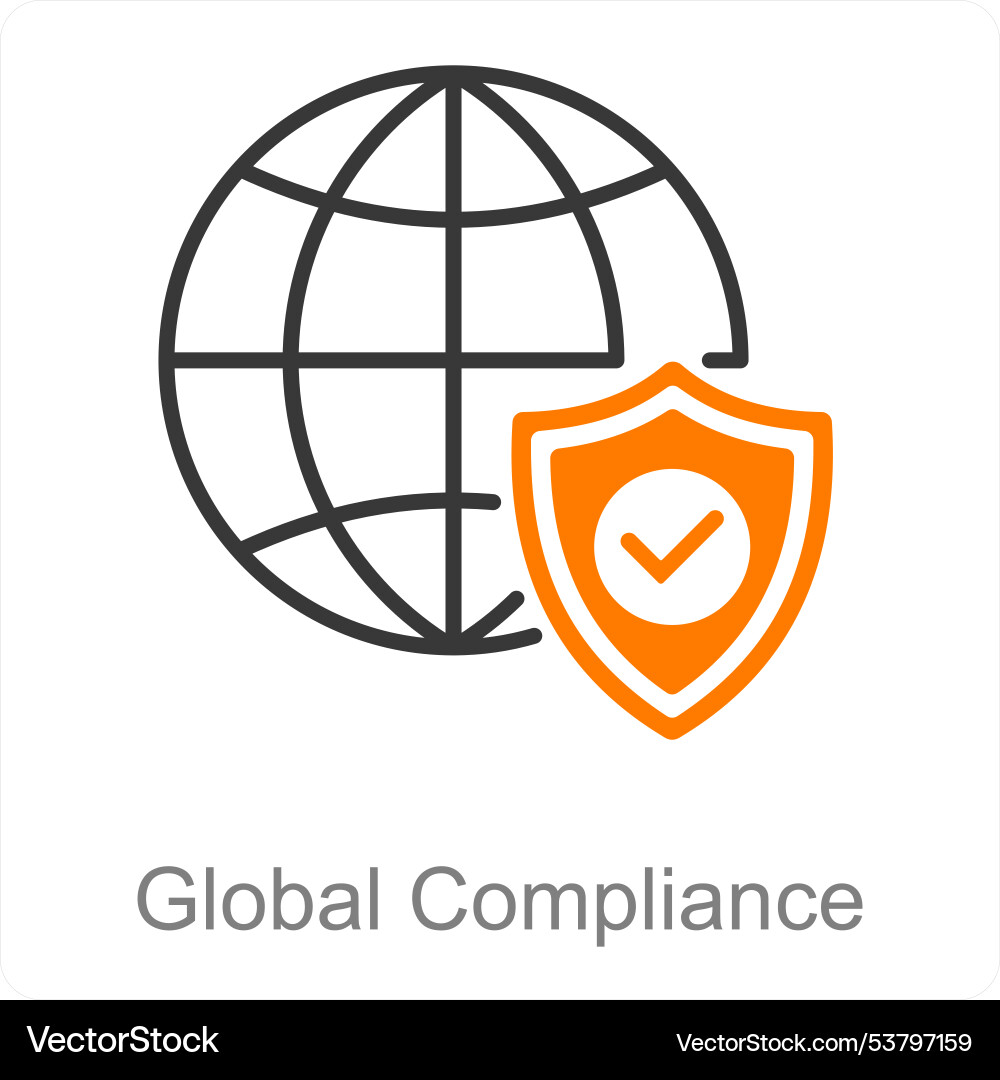 Global compliance Royalty Free Vector Image - VectorStock