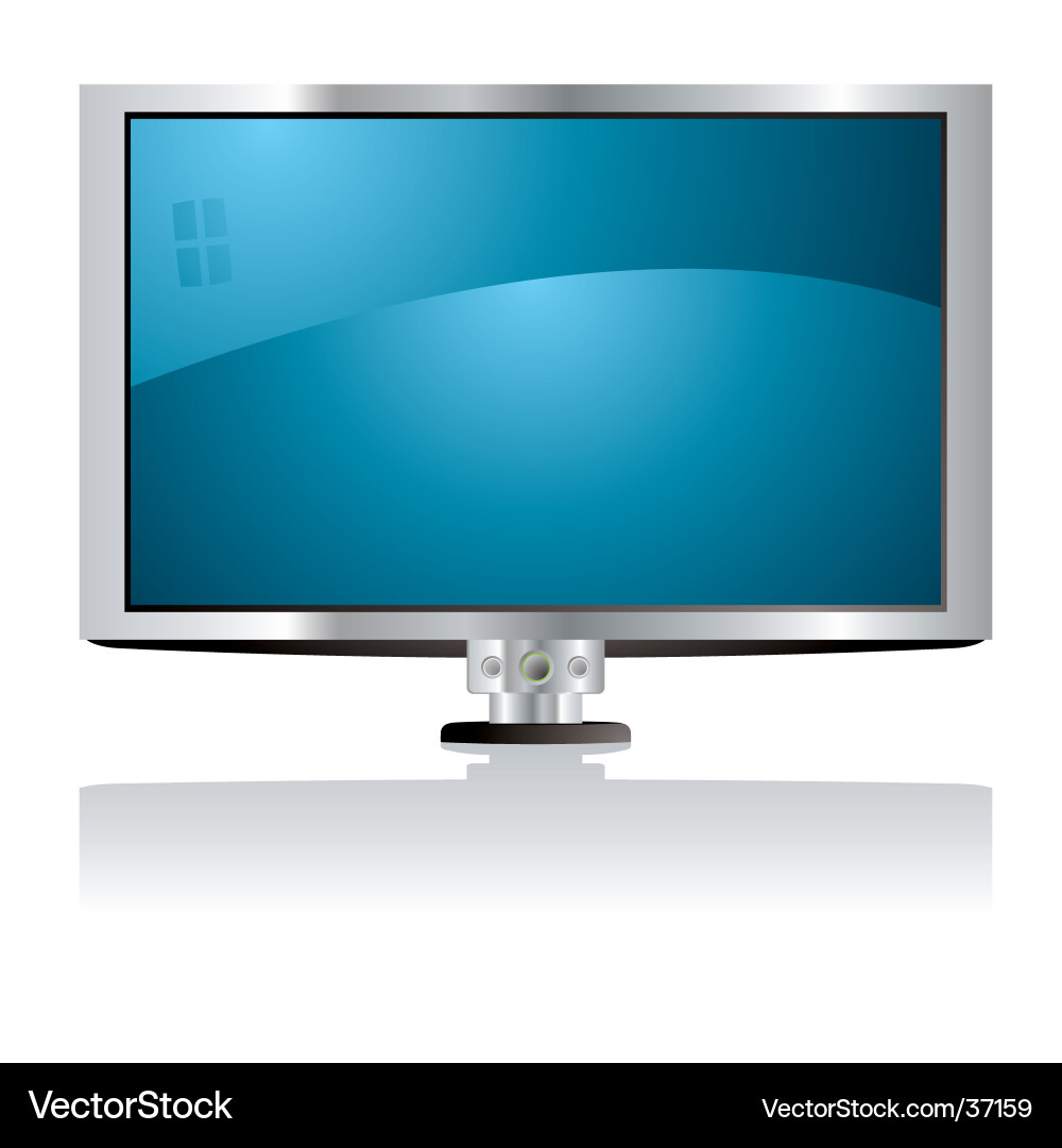 Lcd tv Royalty Free Vector Image - VectorStock