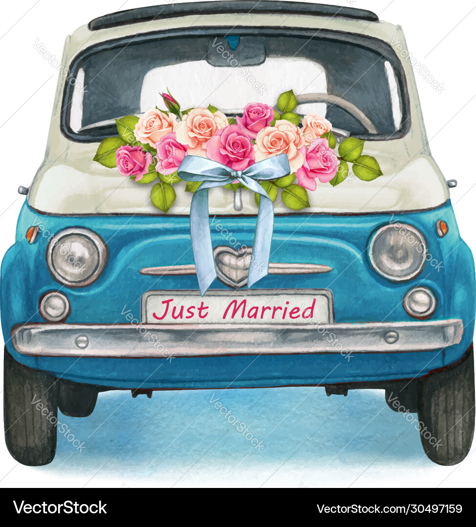 Wedding Car Vector Images (over 7,900)