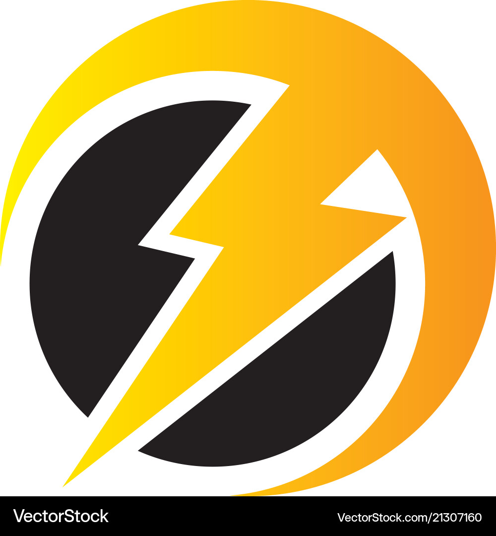Flazz electric logo Royalty Free Vector Image - VectorStock