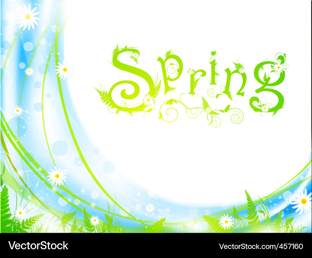 Spring frame Royalty Free Vector Image - VectorStock