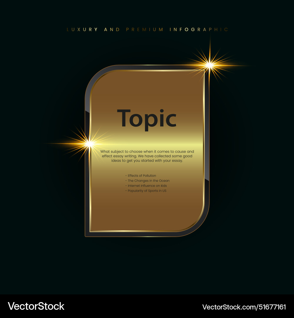 A luxury infographic button for charts Royalty Free Vector