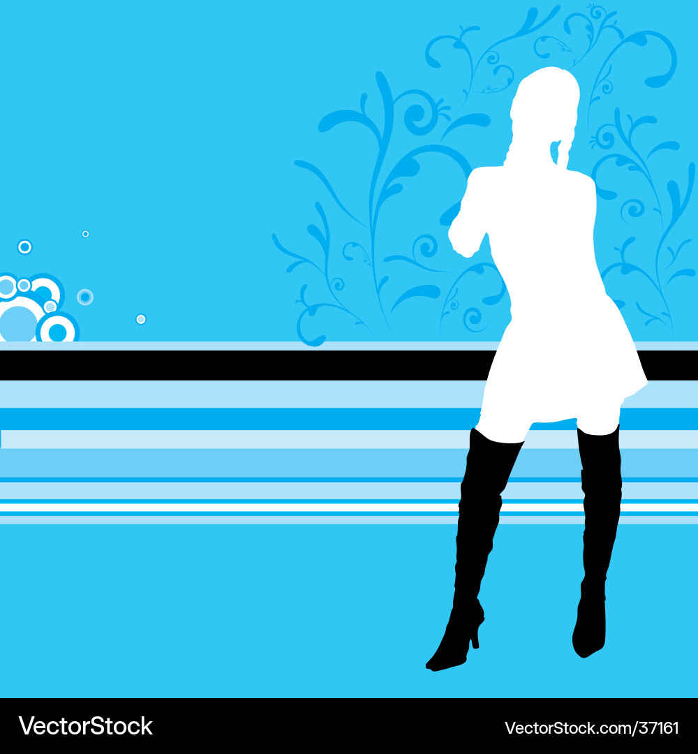 Cool lady Royalty Free Vector Image - VectorStock